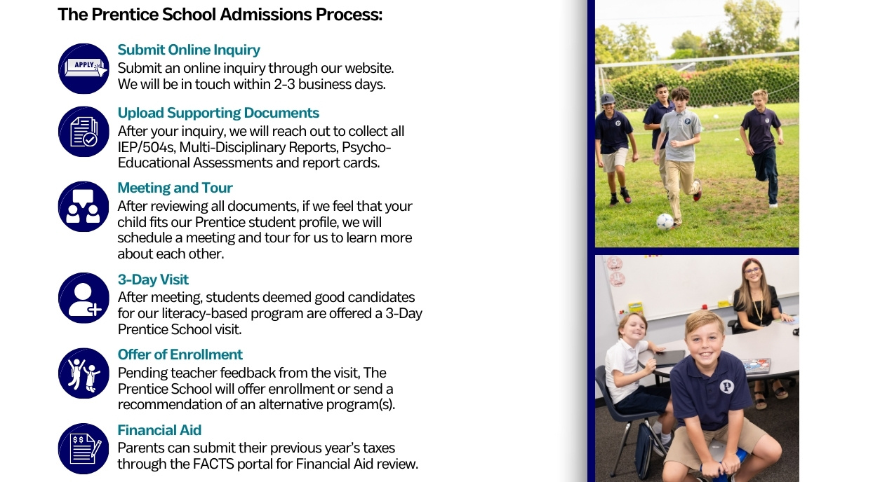Admissions & Enrollment at The| Prentice School